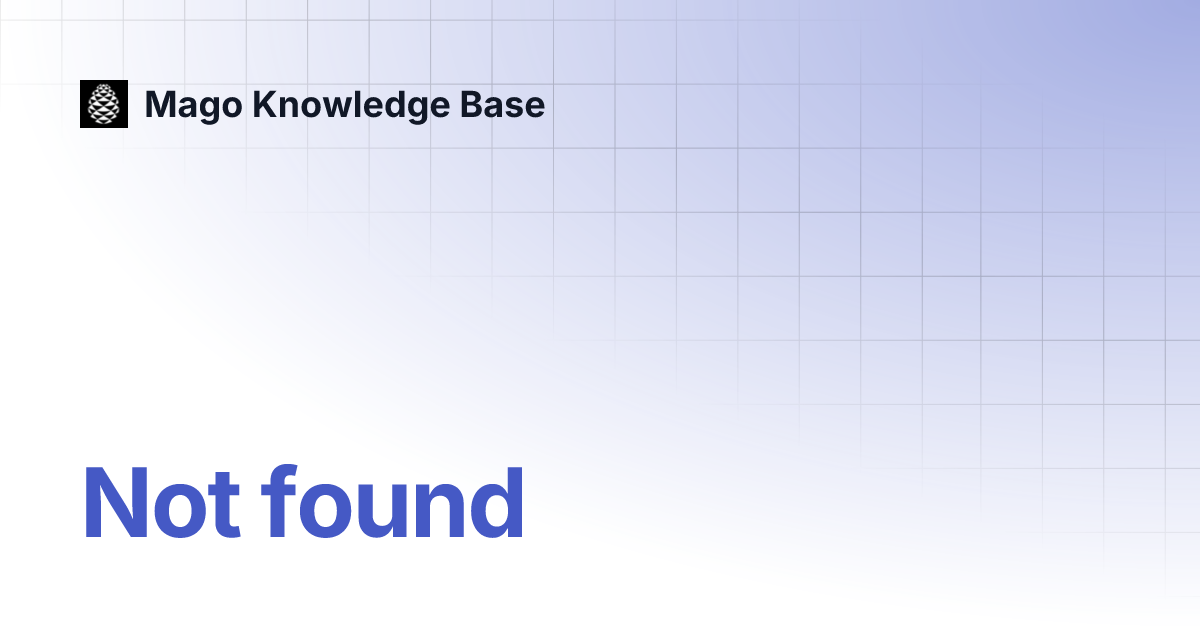 Analytics Console | Mago.io